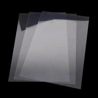 China Clear PET Sheet Panels 0.2mm 0.3mm 0.5mm Thin Plastic Sheets Transparent PET Sheet for Crafting Picture Frame and Invitations for sale
