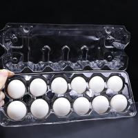 China Direct Manufacturer 12 Cavity Clamshell Plastic Egg Tray Clear Pet Egg Box Quail Egg Tray Plastic Blister Packaging for Eggs for sale