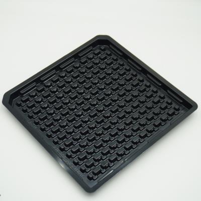 China Factory Custom  Black Vacuum Forming Tray for Electronic China Manufacturer Customized PET Plastic Blister Tray Packaging for sale