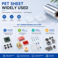 China Factory Direct Sale Blister Tray Packaging Hot Selling High Gloss Transparent Pet Vacuum Forming Tray Blister Package Box for sale