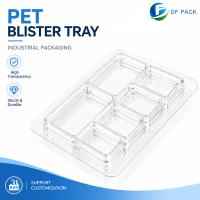China Direct Manufacturer Custom Multi-Cavity Clamshell Industrial Blister Box Clear PET Industrial Parts Tray Thermoformed Plastic Blister Packaging for Electronic Components Hardware Tools for sale