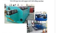 China 110kW Motor Power Two Roll Mill Machine for Copper Rod Processing with Φ250mm Roll Diameter and 8 Rolling Stages for sale