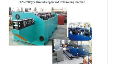 China 110kW Motor Power Two Roll Mill Machine for Copper Rod Processing with Φ250mm Roll Diameter and 8 Rolling Stages for sale