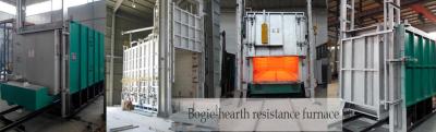 China RT Series High Temperature Bogie Hearth Furnace 300KW with 1000°C Max Temperature and 11000kg Capacity for sale