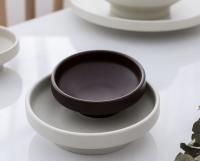 China Elegant two tone ceramic tableware set with matte glaze designed for Japanese restaurants boutique hotels cafes and homestays for sale