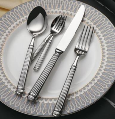 China Stainless Steel Minimalist Stainless Steel Tableware Dishwasher Safe Durable and Easy to Maintain Cutlery for Commercial for sale