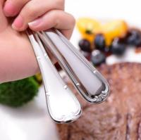 China High durability stainless steel tableware silver metallic style perfect for restaurants hotels and catering services for sale