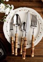 China The wooden handle knife and fork are more for sale