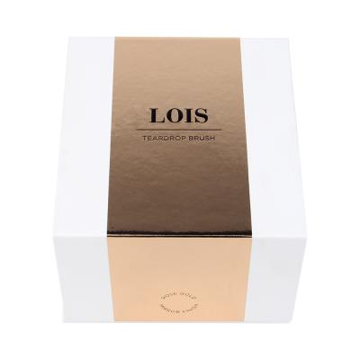 China Eco Paper Cardboard Luxury Cosmetic Gift Box White Magnetic With Logo for sale