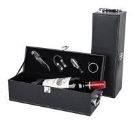 China PU Leather Gift Box 0.25mm Single Wine Box Packaging for sale