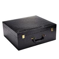 China Custom Logo Huge Space Box For Gift With Crocodile Leather for sale