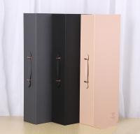 China Portable Leather Gift Box Red Wine Packaging Box Valentine'S Day Rectangular Flower Box for sale