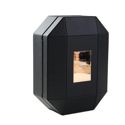 China Luxury High End Cardboard PU Leather Gift Box Cardboard For Wine for sale