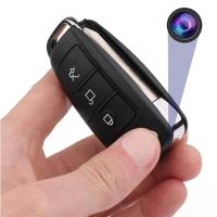 China 1920*1080P HD Car Key Hidden Camera Black Mini Key Fob Spy Camera Mini for sale