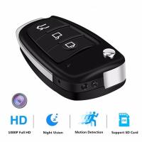 China 1920*1080P HD Car Key Hidden Camera Black Mini Key Fob Spy Camera Mini for sale