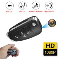 China 1920*1080P HD Car Key Hidden Camera Black Mini Key Fob Spy Camera Mini for sale