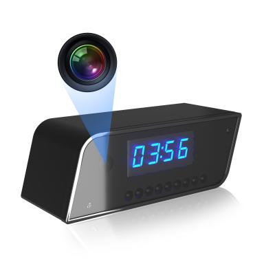 China Full HD 1080p Wireless Security Camera , WIFI Clock Spy Camera With Night Vision for sale