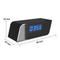 China Full HD 1080p Wireless Security Camera , WIFI Clock Spy Camera With Night Vision for sale