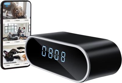 China Wifi Mini Hidden Camera Alarm Clock Security Camera 1080p HD Recording for sale