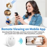 China Home Safety Mini Hidden Camera 1080P HD Wifi Smoke Alarm Camera for sale