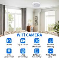 China Home Safety Mini Hidden Camera 1080P HD Wifi Smoke Alarm Camera for sale