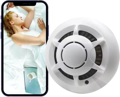 China Battery Powered Mini Spy Camera Wifi Smoke Detector Hidden Camera For Home for sale