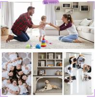 China White Miniature Home Security Cameras Wifi Smoke Detector Spy Camera With Motion Detection for sale