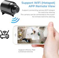 China Compact 1080P Wifi Mini Camera Hidden Camera Black APP Control Tinny Camera for sale