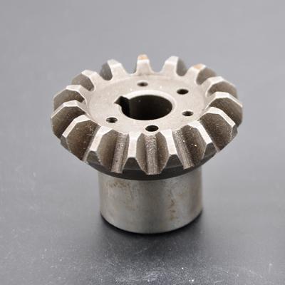 China Direct Factory Sale Durable Stainless Steel Helical Bevel Gears CNC Machining Drilling Broaching Services Nickel Plated-General for sale