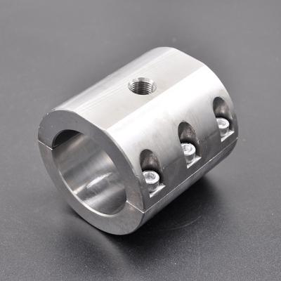 China CNC Machined Stainless Steel Tube Clamp Customized OEM Surface Treatment Rapid Prototyping Capabilities Via Wire EDM Broaching for sale