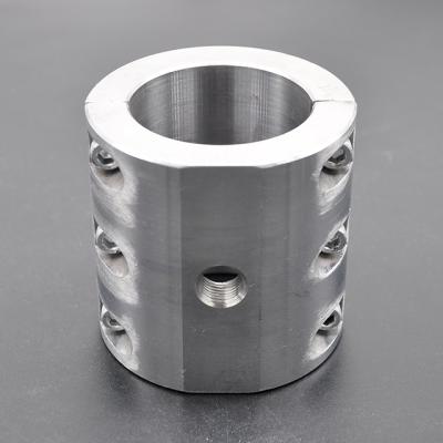 China CNC Machined Stainless Steel Tube Clamp Rapid Prototyping Capabilities Customized OEM Milling Wire EDM Broaching Drilling for sale