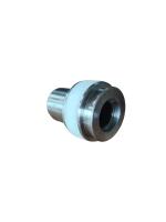 China CNC Machining Services Stainless Steel Flange Silver White Customized Size Broaching Drilling Industrial Application ANSI for sale