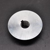 China Adjustable Ironed Stainless Steel High Strength CNC Machined Silver White Pulley Wheel V-Belt Customizable OEM Broaching Crane for sale