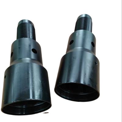 China CNC Machining Services for Stainless Steel Connector Drill Pipe Box Rig Parts Including Pin Adapter and Broaching for sale