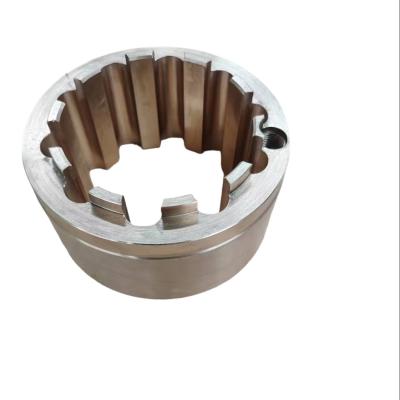 China CNC Machined Brass Hydraulic Main Pump Cylinder Body DE2576 for Drilling and Broaching for sale