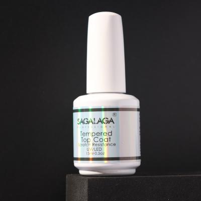 China Scratch Resistant Nail Tempered Gel Polish Base and Private Label High Quality Top Coat Gel Polish Bulk for sale
