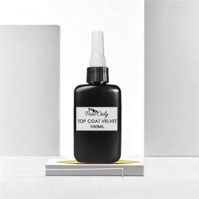 China Uv Gel Nail Matte Top Coat Gel Oem &Odm 1kg ECO-friendly Velvet Matte Top Coat Gel for sale