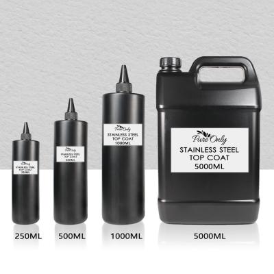 China Tempered Top Coat Gel 5000ml Environmental Protection Material  Super Shine Top Coat Gel for Nails for sale