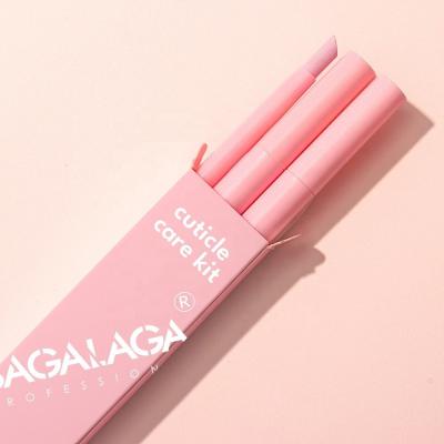 China Cuticle Oil Pen Custom Logo Nail Growth Repair Serum With Cuticle Softener Remover and Pusher Plastic Nail Care Pen Tool Kit for sale