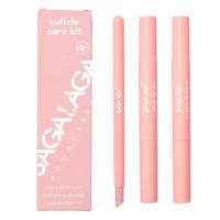 China 3 in 1 Cuticle Remover Nail Care Kit with Cuticle Oil Pen Nail Push Manicure Tools for Cuticle Softener & Moisturize for sale