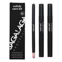 China SAGALAGA Black Nail Cuticle Oil Twist Pen With Softener Pusher Manicure Tools for Cuticles Fast Drying Nail Treatment for sale