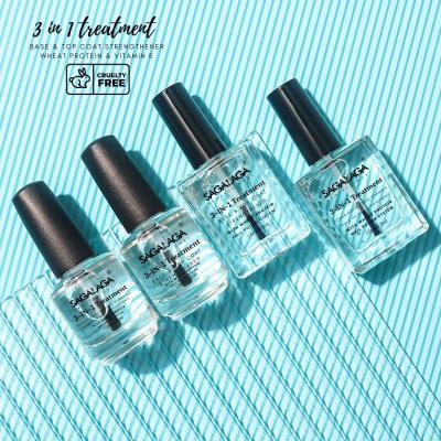 China Nail Strengthener Treatment Repair Polish Air Dry Base and Top Coat Gel for Thin and Damaged Nails for sale