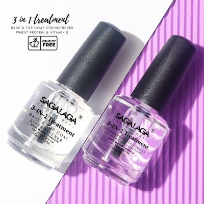 China Thin Cracked and Damaged Nails Strengthener Hardener Treatment Repair Air Dry Clear Polish Base and Top Coat Wholesale Price for sale