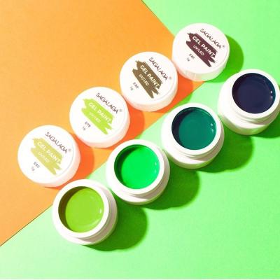 China Pot One Stroke Paints for Nails Pod Painting Nail Art Gel Paint for sale