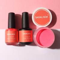 China Professional Color Matching Soak Off Led Gel Polish and Nail Polish With High Pigment Dip Powder 3 in 1ombre Kit for sale