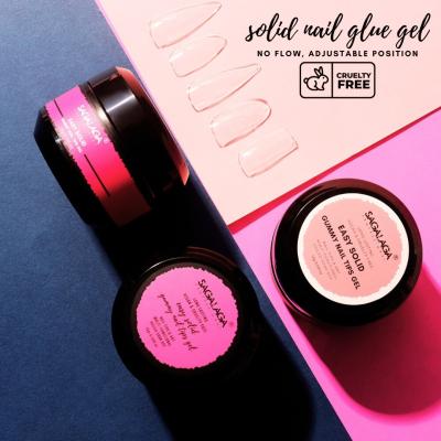 China Professional Soft Gel Tips Stick Glue  Private logo Solid Extension Tips Hard Gel with 3D Flower Nail Art Gel for sale