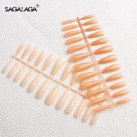 China Colored French False Nail Tips Full Cover Press on Tips for Nail Art Salon and Custom Logo for sale