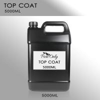 China 1kg Clear Gel Top Coat Nail Polish Professional Grade for Strong and Beautiful Nails for sale