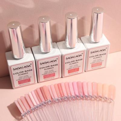 China LED Lamp 30s Cure Time Non-Toxic Rubber Base Coat for Nail Salon Thick and Durable Custom Color Private Label for sale