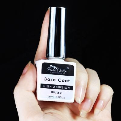 China Top Selling Products Primer Gel Base Coat Long Lasting 30Days No Chip Nail Base Uv Gel Coat Nail Custom Logo LED Lamp 30s for sale